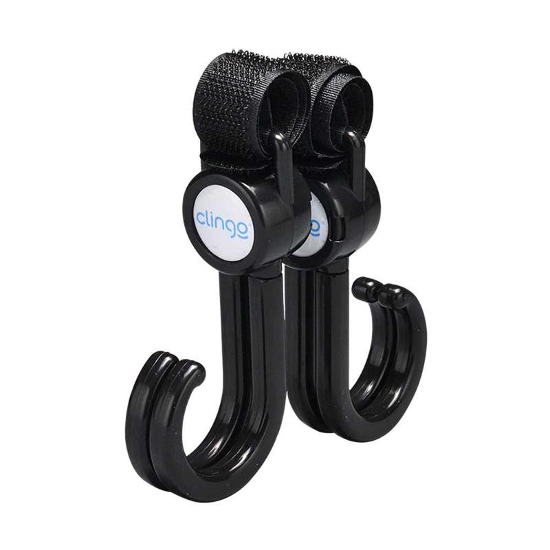 Gancho Duplo Para Carrinho De Bebê Clingo 2 Unidades - BRASGROUP_BRINQ - Gancho para Carrinho de ...