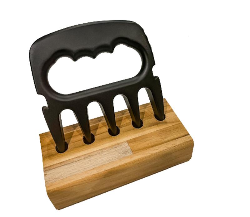 Garfo Garra de Urso Preto com Suporte - Encanto Laser - Garfos ...