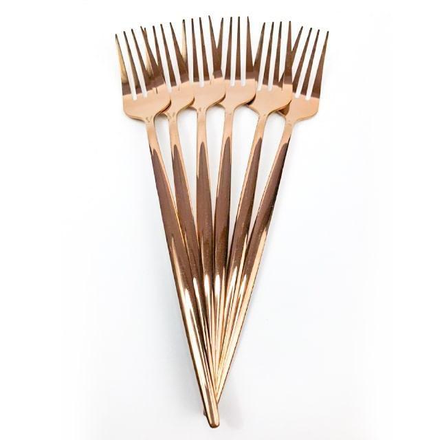 Garfo Slim - Rose Gold - Casa Vinte e Tres - Garfos - Magazine Luiza