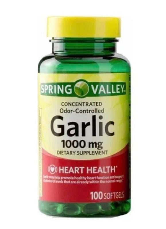 Garlic 1000 Mg Spring Valley - 100 Capsulas Eua - Fitoterápicos e ...