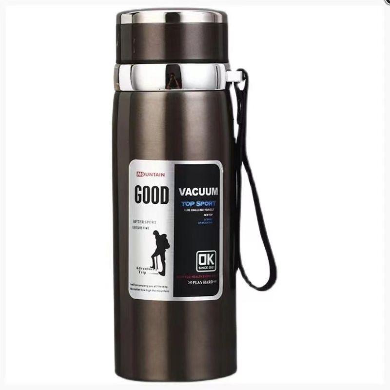 Garrafa 1 Litro Inox Com Infusor Alça E Tampa Conserva Quente E Gelado ...