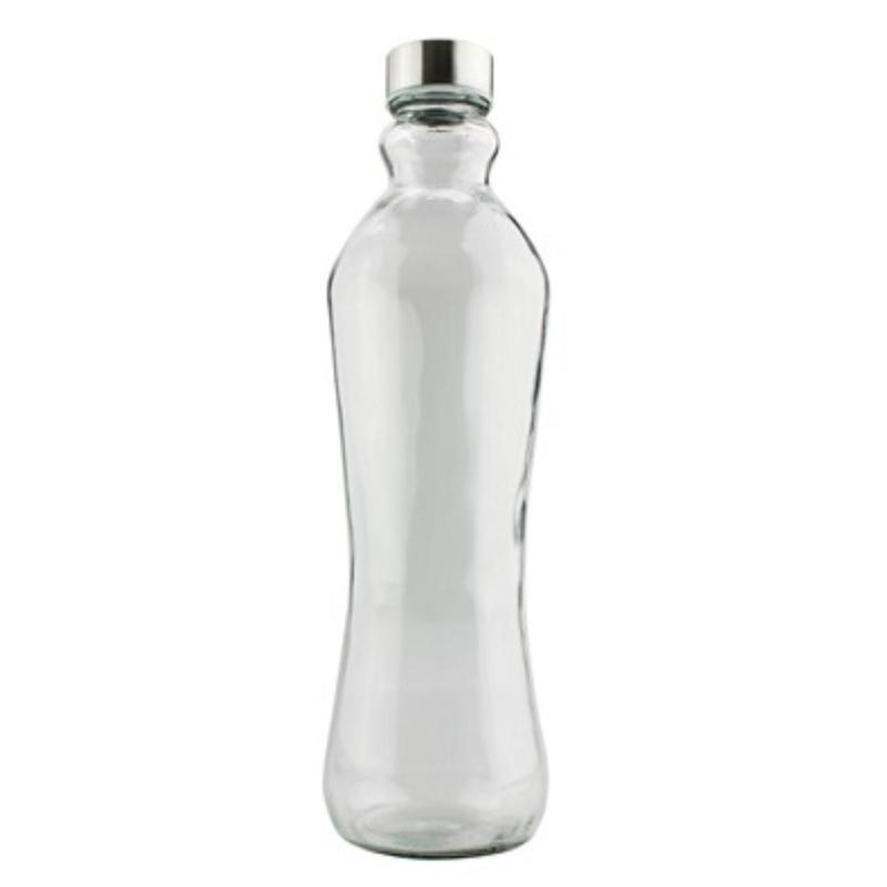 Garrafa Água 1 Litro Vidro Geladeira Com Tampa Envio Rápido - Cook Home ...