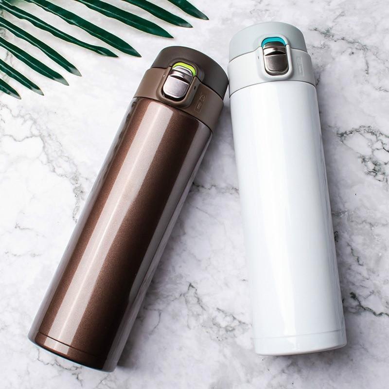Garrafa Copo Térmico Quente e Frio 500ml Inox Frasco De Vácuo De ...