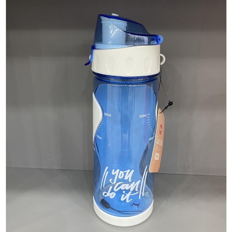 Garrafa De Água Clink Trava Alça Medidor Para Esportes 600ml - Garrafa ...