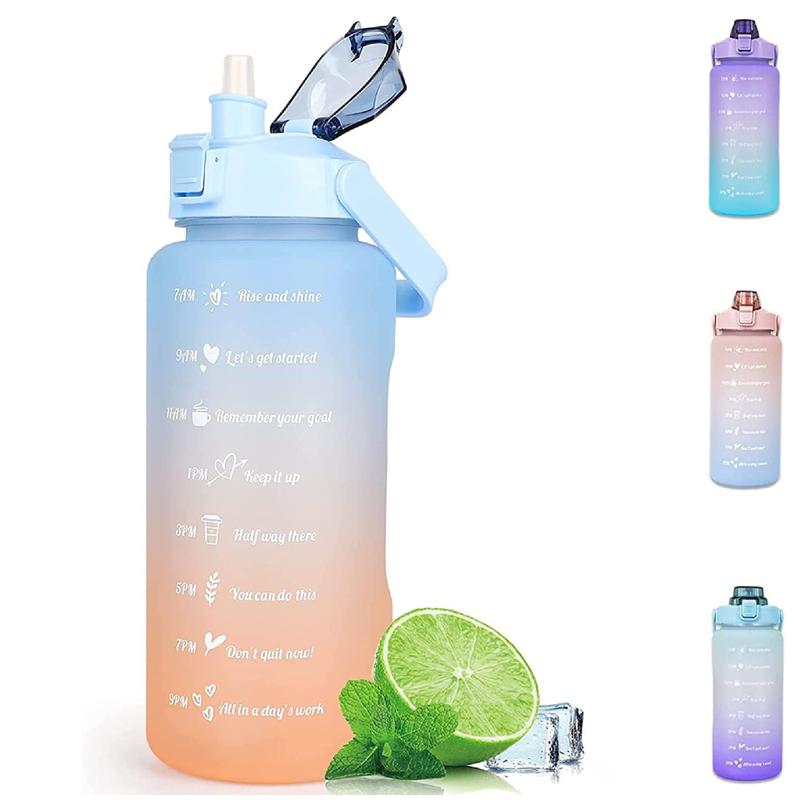 Garrafa de Água Motivacional Squeeze 2 Litros Tampa e Canudo - Inter ...