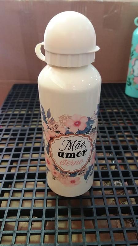 Garrafa de Alumínio - Frases de Dias das Mães - 500ml - Interponte - Garrafa - Magazine Luiza