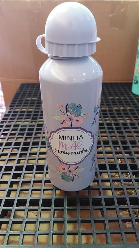 Garrafa de Alumínio - Frases de Dias das Mães - 500ml - Interponte - Garrafa - Magazine Luiza