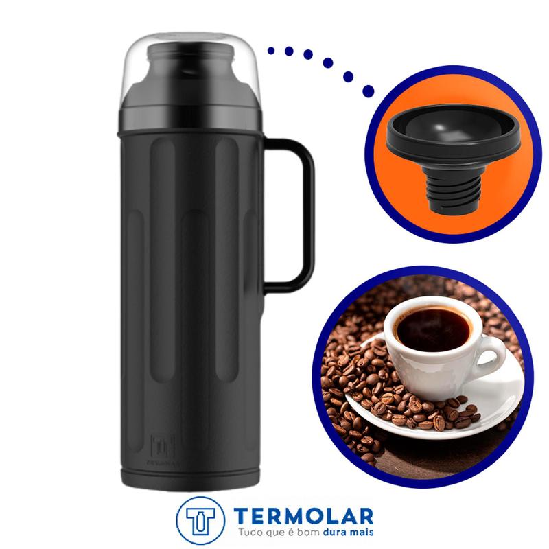 Garrafa De Cafe Termica 1 Litro - Termolar - Produto Original - Água ...