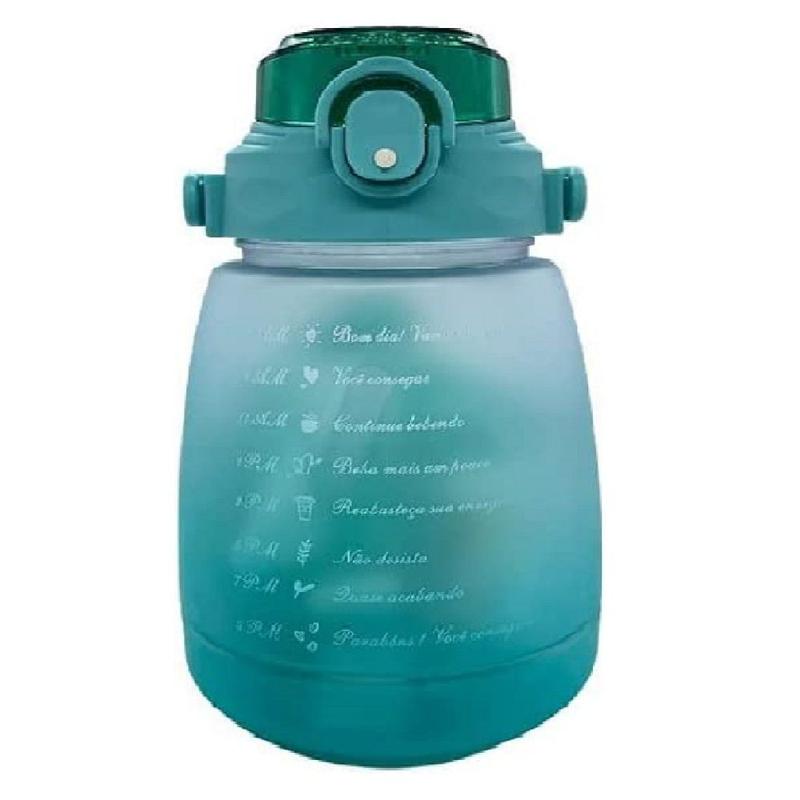 Garrafa de Plástico c Frases e Adesivo 1300ml Vda Interponte - Garrafa - Magazine Luiza