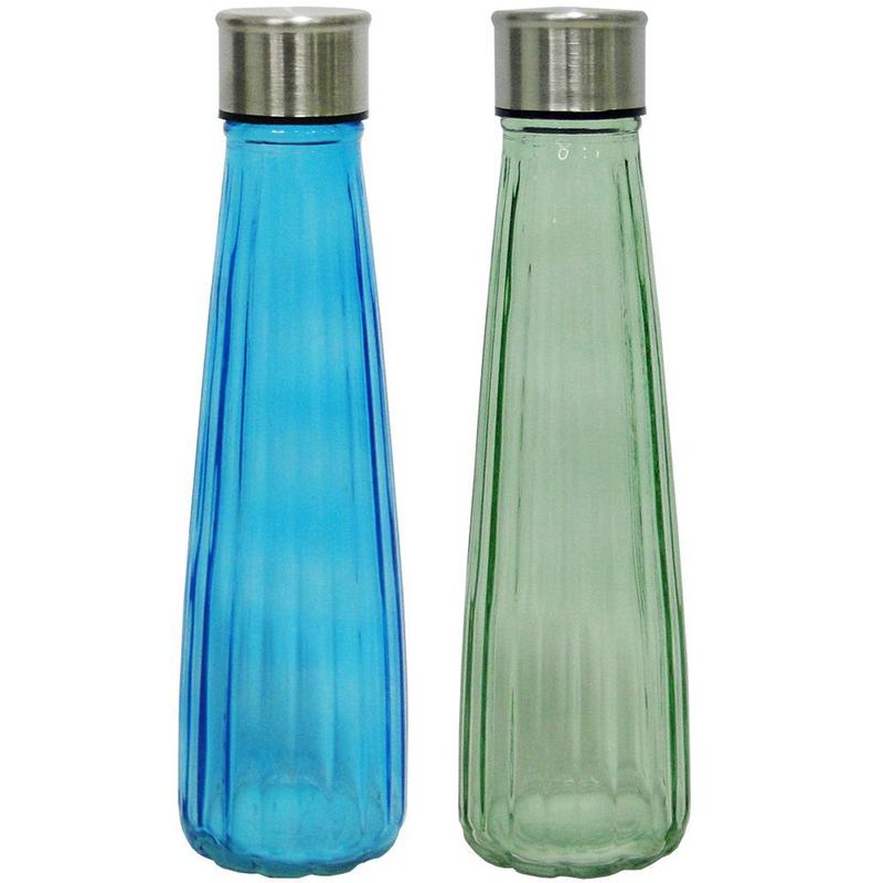 garrafa de vidro cone transcolor com tampa de inox 500ml - CIM TOYS ...