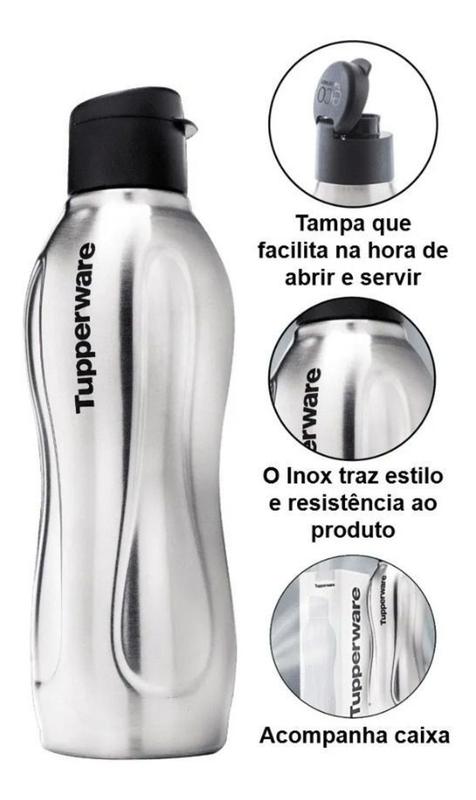 Garrafa eco tupper inox 880ml tupperware - Tupperware - Garrafa ...