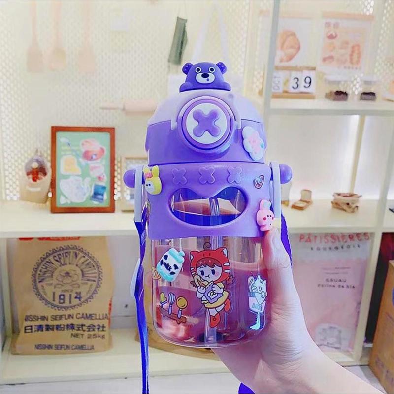 Garrafa Garrafinha De Agua Squezee Infantil 680 ml C/ Trava E Alça ...