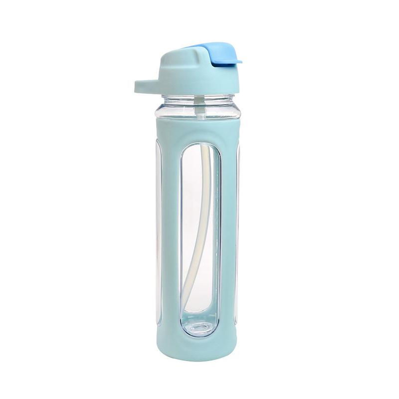 Garrafa plástica com canudo dobravel e bico click 650ml - EQP PRESENTES ...