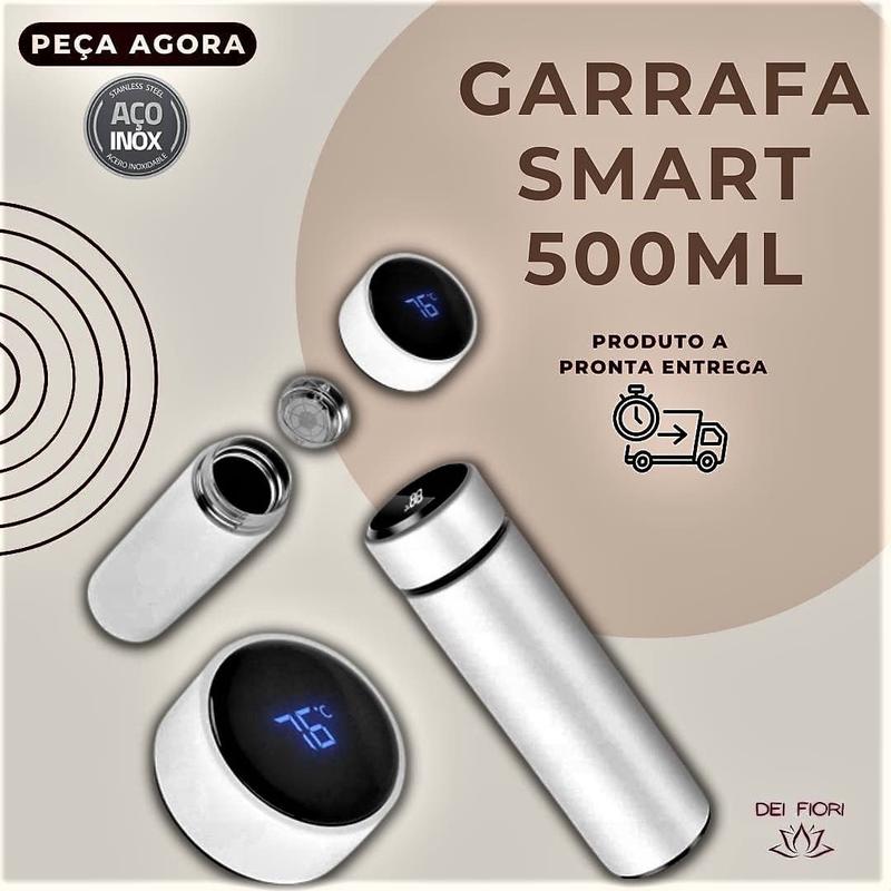 Garrafa Témica Com Controle de Temperatura 500ml Display Led - Wincy ...