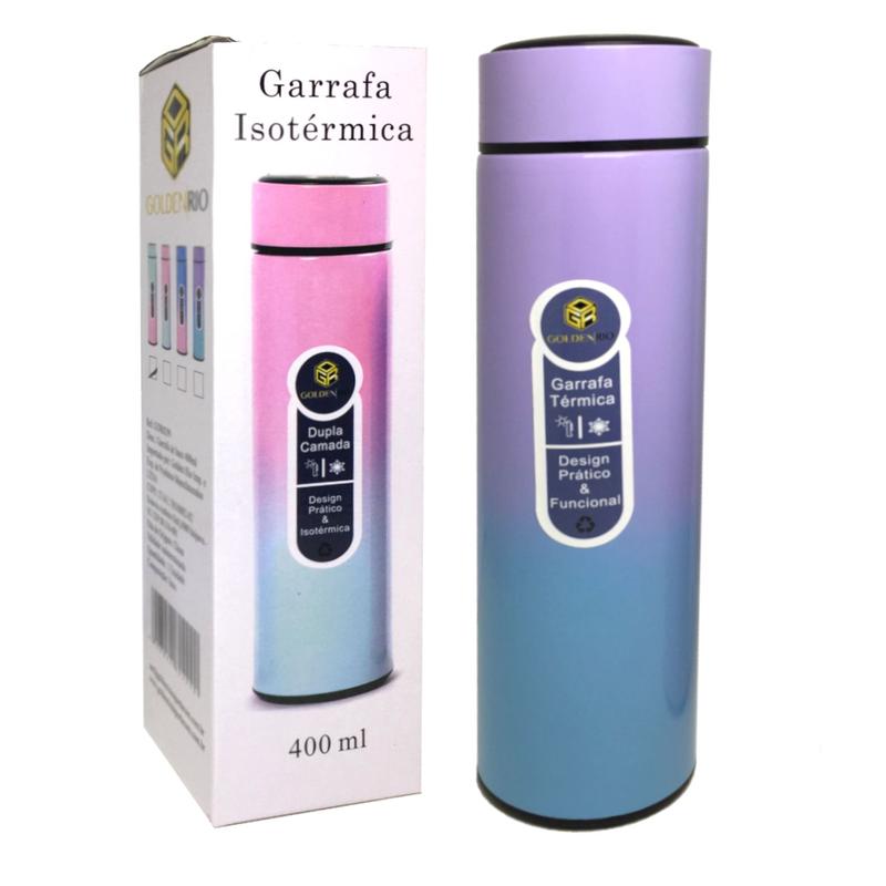 Garrafa Térmica Aço Inox Temperatura Quente E Frio Água Café golden rio ...