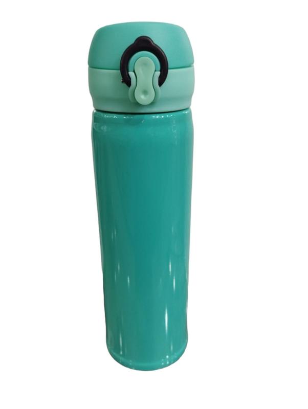 Garrafa Térmica Lisa Inox 500ml Com Trava - M&C - Garrafa Térmica ...