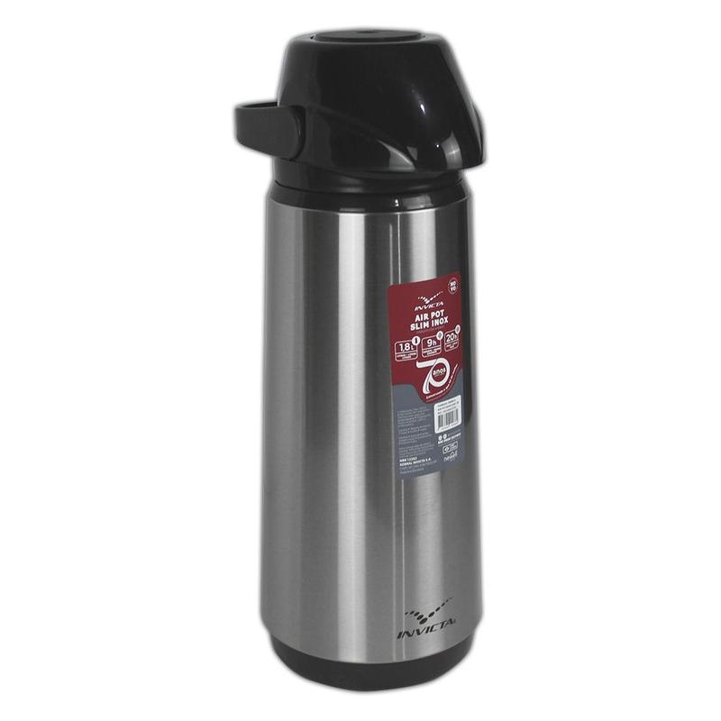 Garrafa Térmica Para Café E Chá 1,8 Lts Inox Ampola De Vidro - INVICTA ...