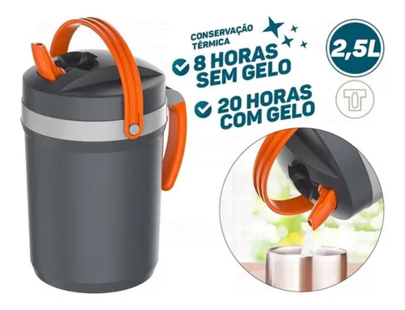 Garraffa Cantil Jarra Termica Novo Fliptop 2.5l Termolar - Jarra ...