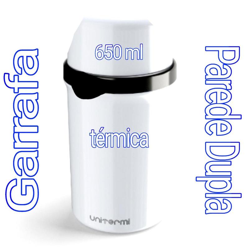 Garrafinha termica compacta mochila até 6h gelado 650ml Com Tampa boa ...