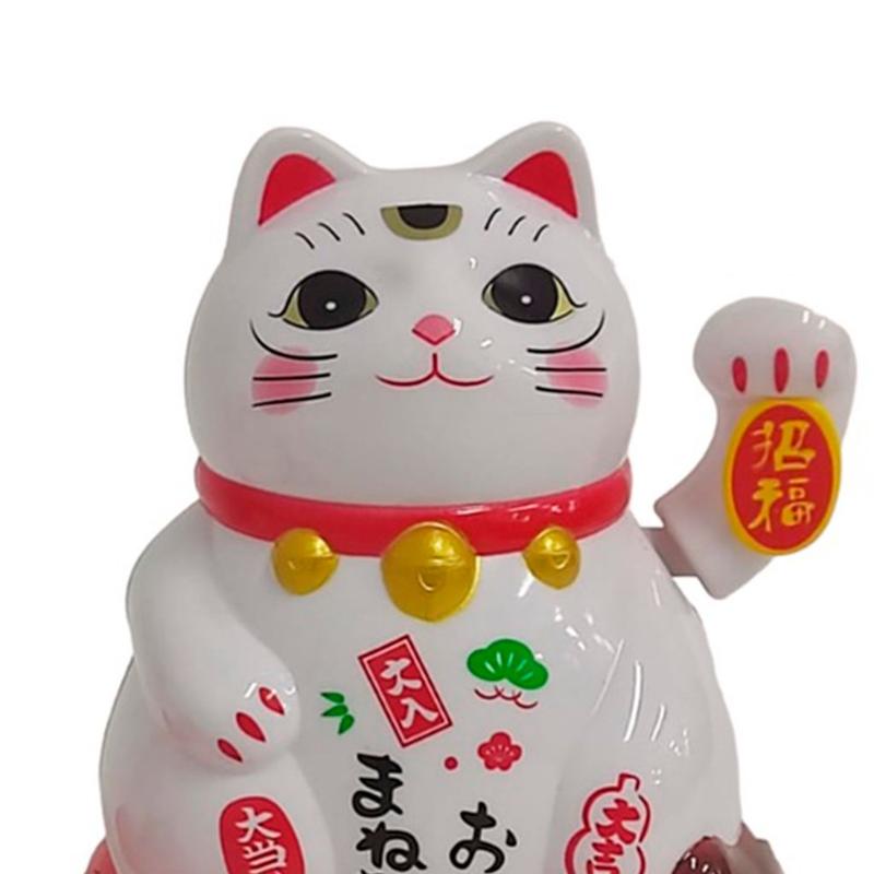 Gato da Sorte Japonês Acenando Movido a Energia Solar 10cm - Dantas ...