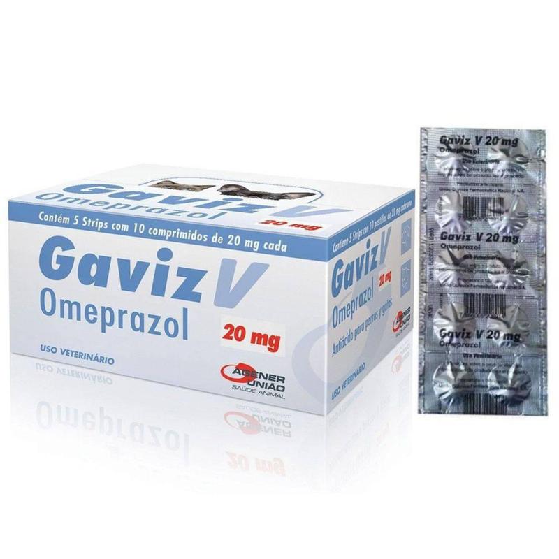 Gaviz V 20mg - Antiácido - Agener União - 50 Comprimidos - 50 ...