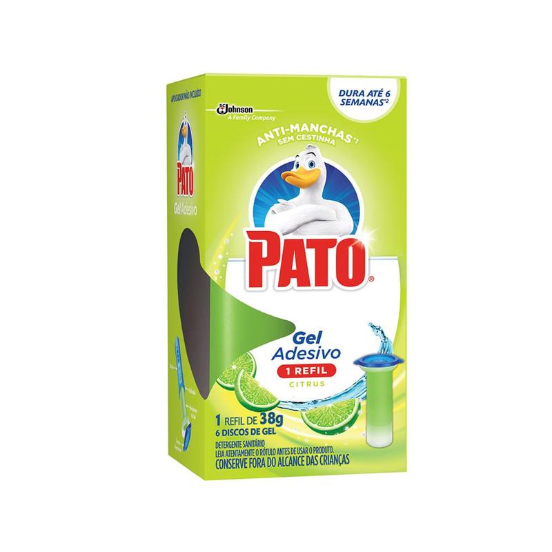 Gel Adesivo sanitário Citrus Refil Pato 38g - Pastilha Sanitária ...