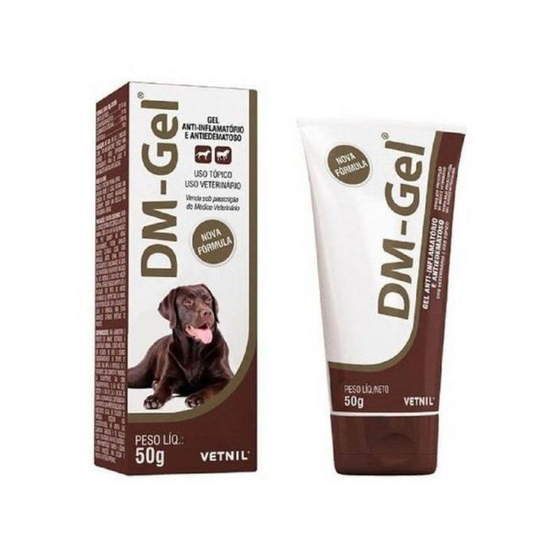 Gel Anti-Inflamatório DM-Gel Vetnil Bisnaga para Cães 50g - Anti ...