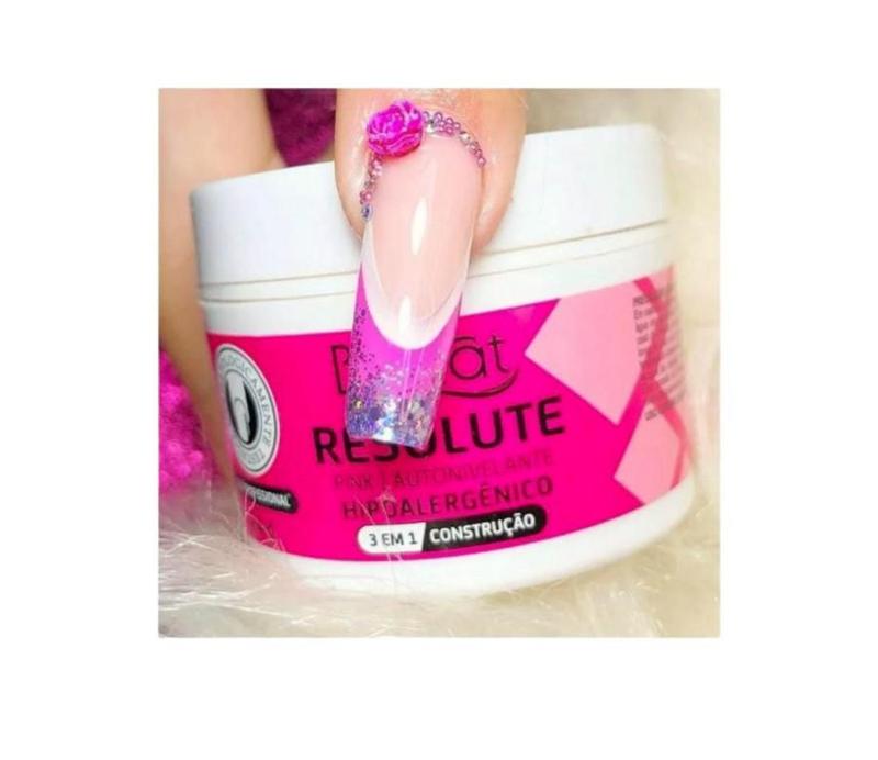 Gel Beltrat Resolute Pink 24g - Gel para Unhas - Magazine Luiza