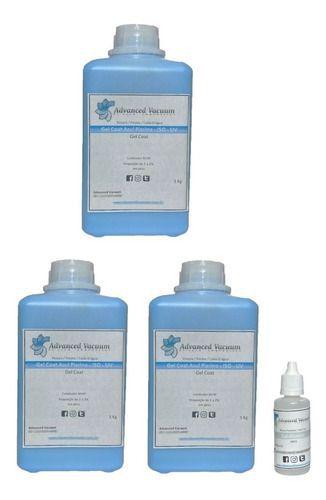 Gel Coat Azul Iso-tinta Para Piscina De Fibra De Vidro- 3 Kg - Advanced ...