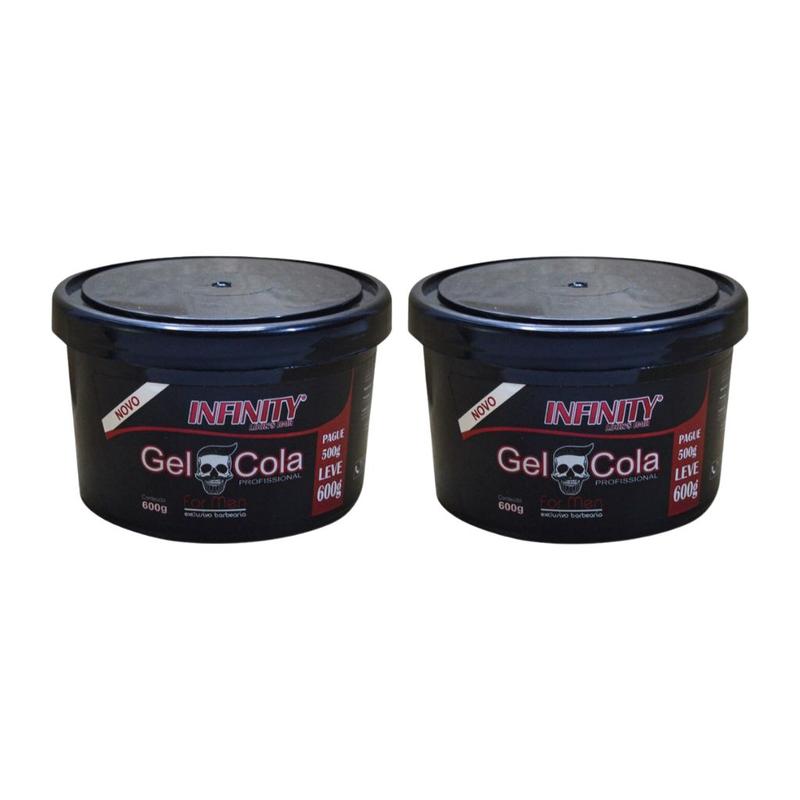 Gel Cola Infinity For Men 600g - Kit C/ 2un - Finalizador Capilar ...