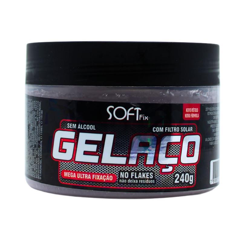 Gel Fixador Gel Aço Mega Ultra Fixação Soft Fix 240g - SoftFix - Gel de ...