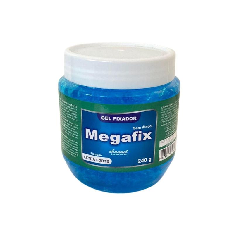 Gel Fixador Megafix ul 240Gr - Channet - Modelador e Fixador de Cabelo ...