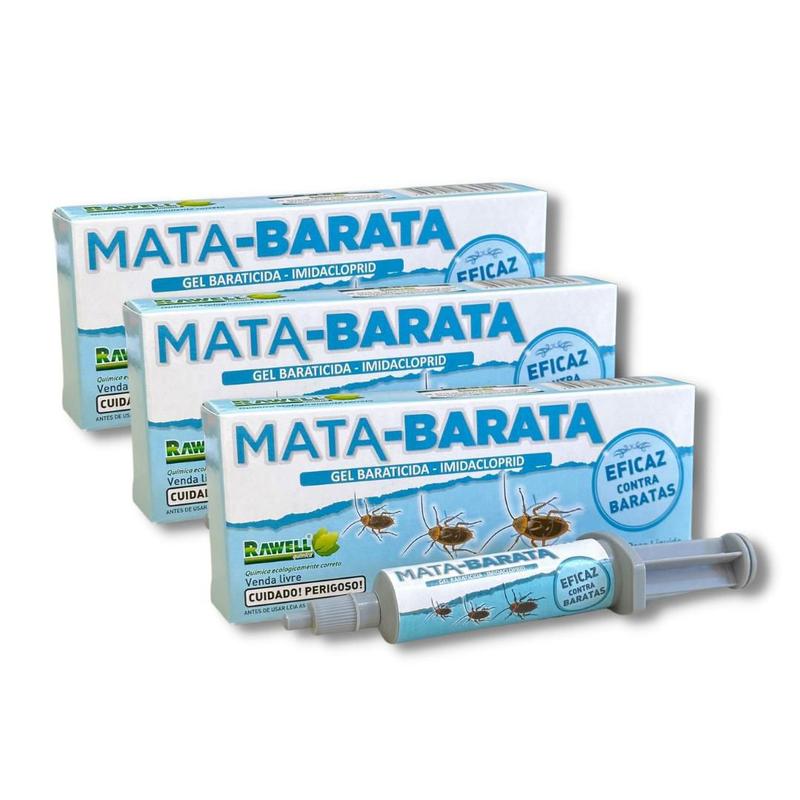 Gel Mata Barata Kit 3 unidades Inseticida 10gr Uso Caseiro - RAWELL ...