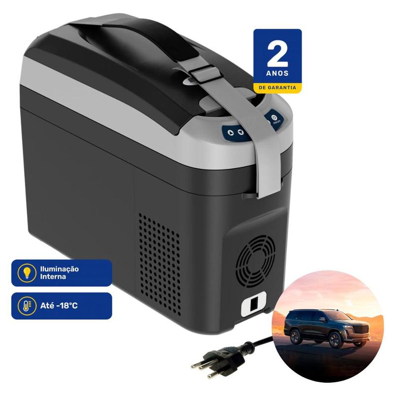 Geladeira Portátil P/Carro 18 Litros Quadrivolt 12v/24v/110v/220v Elber ...