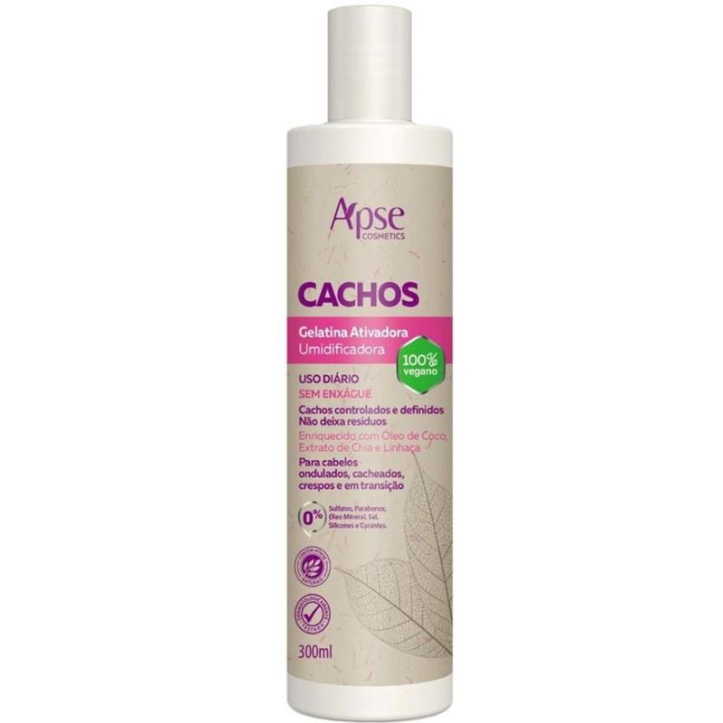 Gelatina Cachos - Ativadora de Cachos 300ml Apse - Umidificador de Cachos - Magazine Luiza