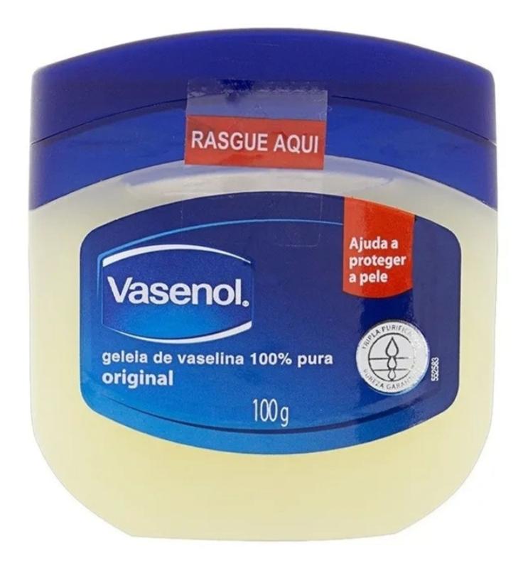 Geleia De Vaselina 100% Pura Original Vasenol Pote 100g Tipo De ...