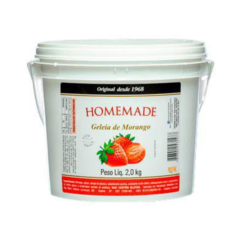 Geleia Morango homemade Em Balde 2kg - Geleia - Magazine Luiza