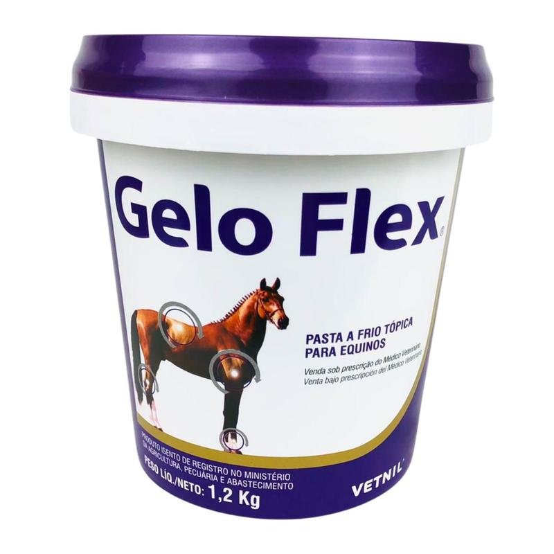 Gelo Flex Pasta A Frio Equinos 1,2Kg Vetnil - Vetnil - Farmácia Pet - Magazine Luiza