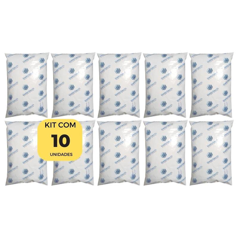 Gelo Gel Artificial Reutilizável Flexível de 500ml 10 unidades ...