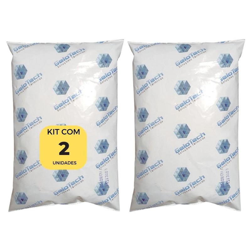 Gelo Gel Artificial Reutilizável Flexível de 500ml 2 unidades ...