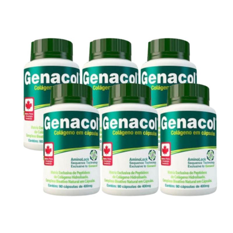 Genacol Colágeno Hidrolisado em Cápsulas 400mg Kit 6 Unidades - Colágeno - Magazine Luiza