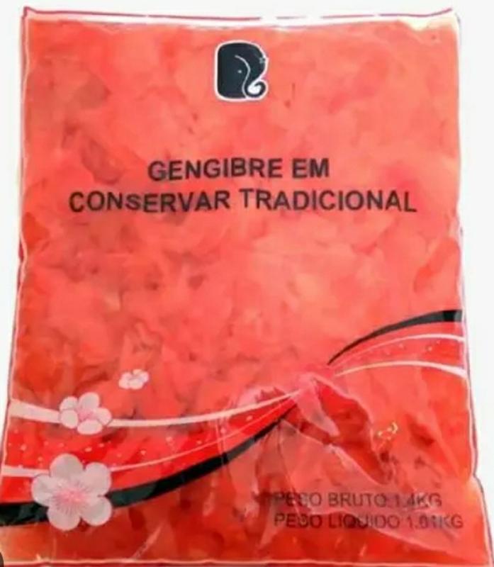 Gengibre rosa em conserva pct 1 kg - Taichi - Conservas Alimentícias ...