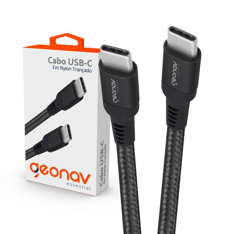 Geonav Cabo USB-C (tipo C) para USB-C (tipo C), nylon trançado, 1MT ...