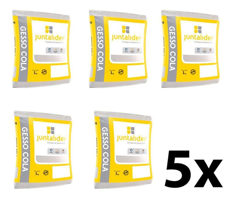 Gesso Cola 5kg Juntalider - Gesso para Construção - Magazine Luiza