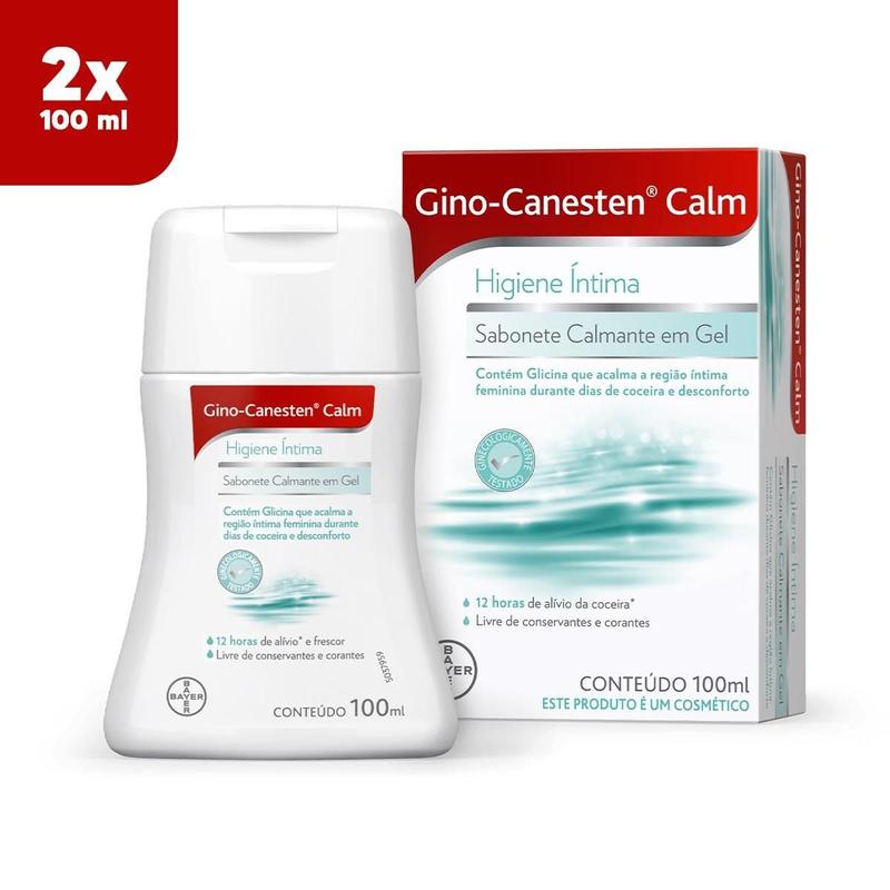Gino-Canesten Calm Sabonete Liquido 100ml + 50% Na 2ª Unidade - BAYER ROCHE - Desodorante ...