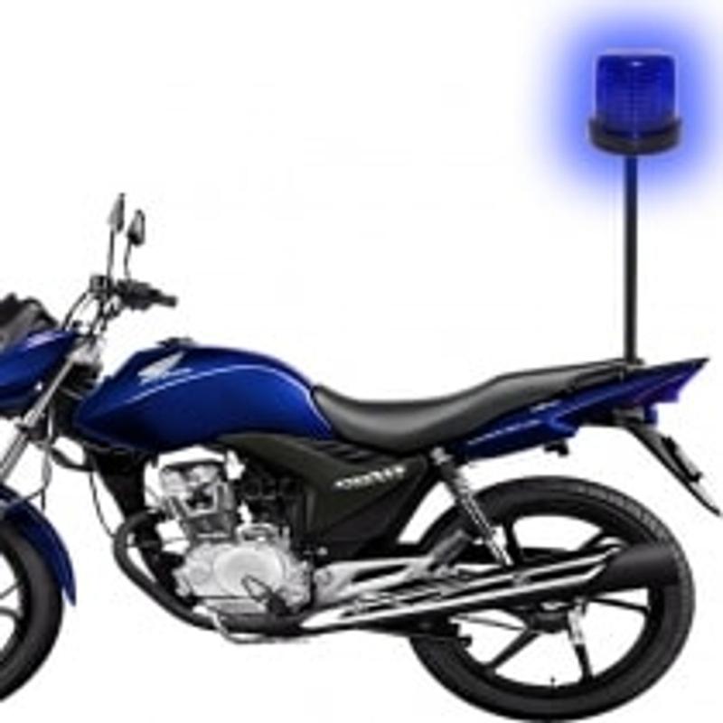 Giroflex Giroled Azul 12V E Haste Para Moto - AUTOPOLI - Giroflex ...