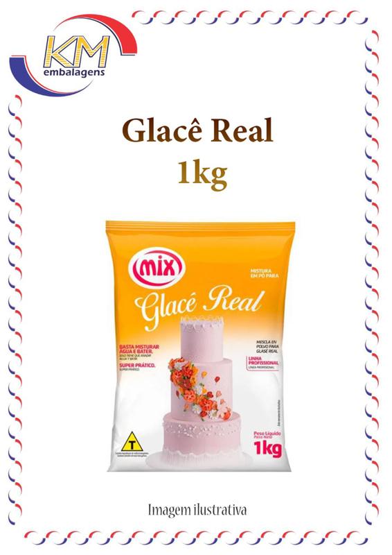 Glacê Real 1kg - MIX - bolos, tortas, decorações, trufas e bombons ...