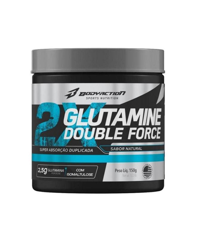 Glutamine Double Force 150g BodyAction sabor natural - Body Action - Glutamina - Magazine Luiza