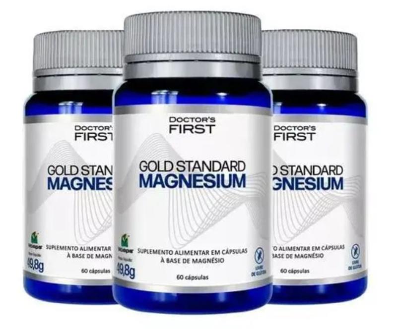 Gold Standard Magnesium 180 Caps - 3 potes - Visual Suplementos - Café ...