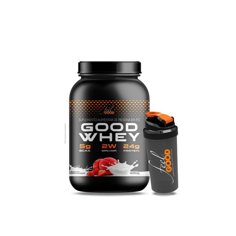 Good Whey Protein 2W 900g + Coqueteleira - Feel Good - Whey Protein ...